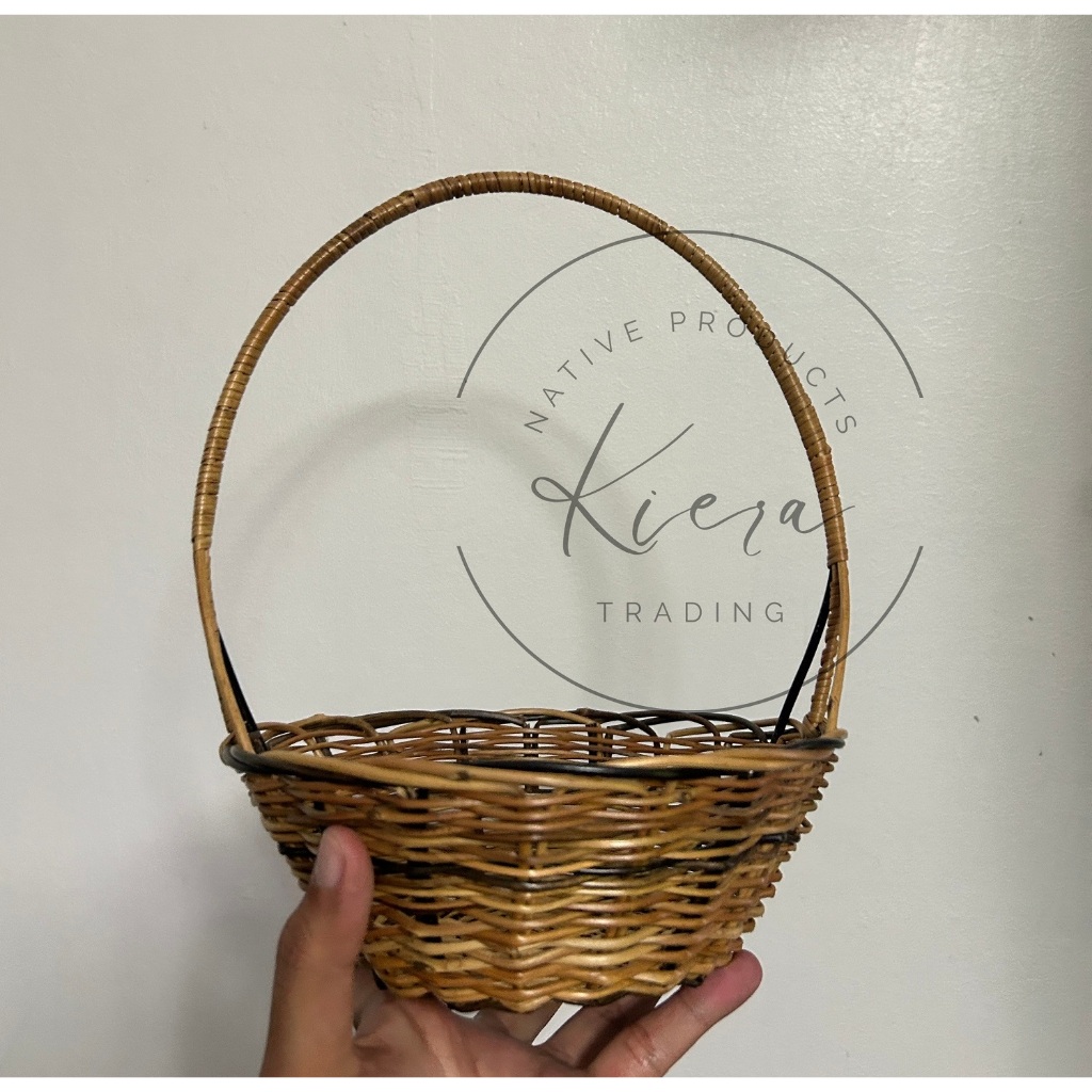 Nito Rattan Vines Flower Girl Easter Egg Basket – Eco-Friendly Native ...