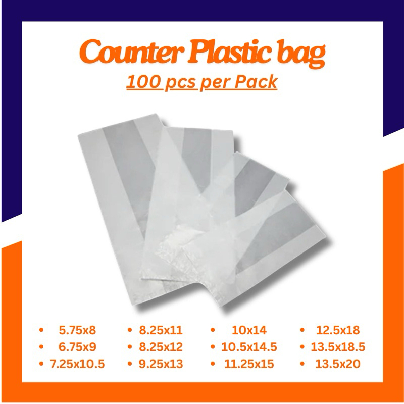 Counter Plastic Bag (100 pcs) | Shopee Singapore