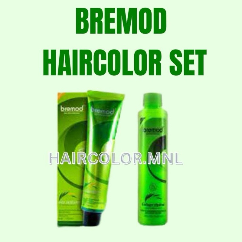 BREMOD COLOURANT HAIR COLOR Set w/ free OXIDIZER 100ml | Shopee Singapore
