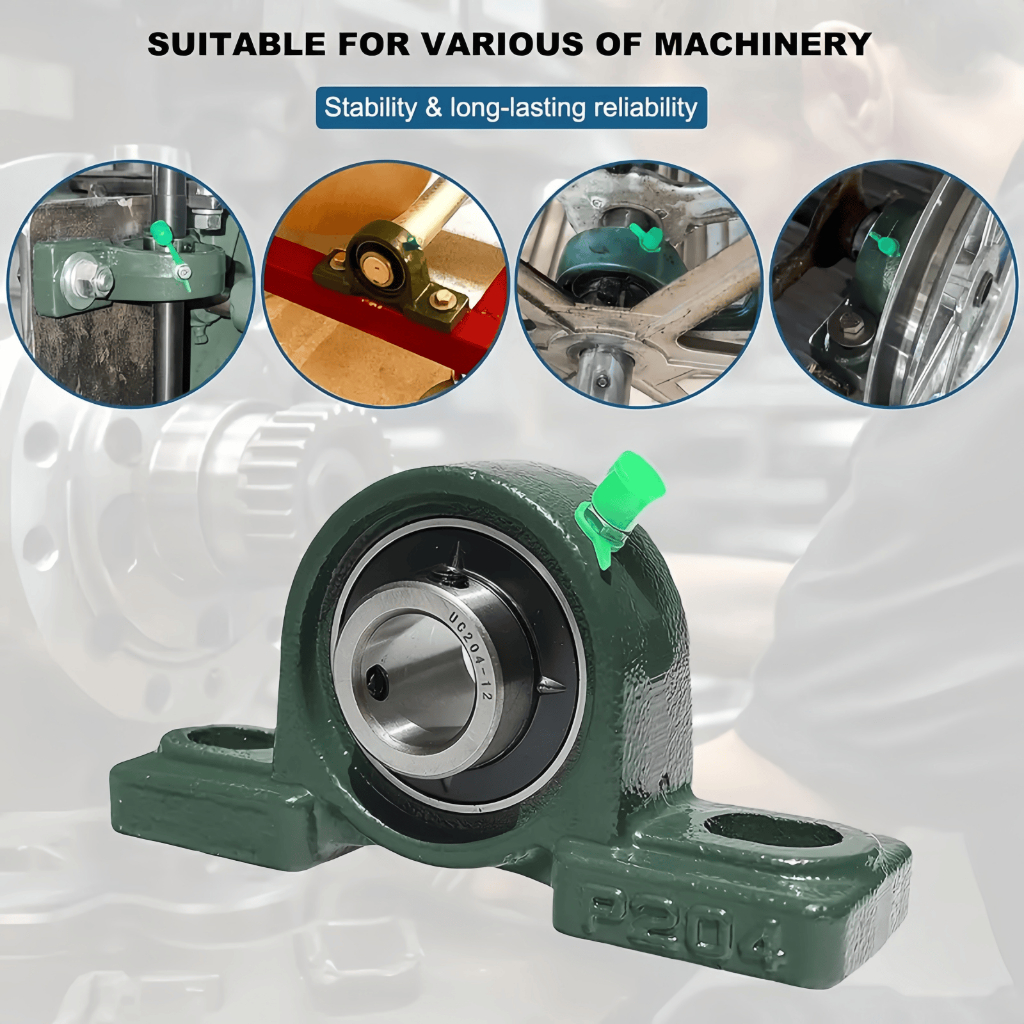 1pcs Pillow Block Bearing UCP204/UCP205/UCP207/UCP208/UCP211 - Durable Plastic & Steel ...