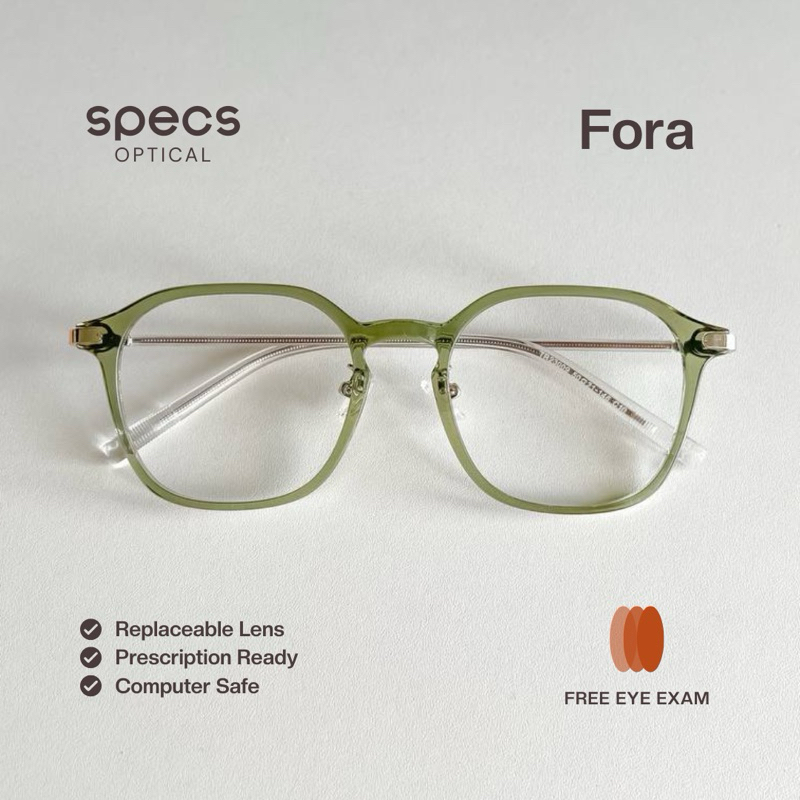 SPECS OPTICAL | FORA ~ A cute chunky square frame | Shopee Singapore