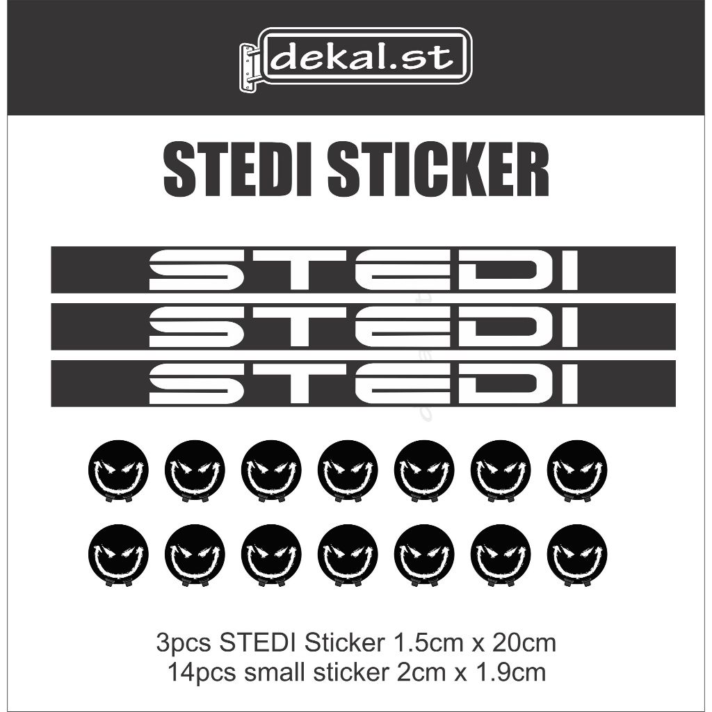 STEDI sticker (gloss lamination) | Shopee Singapore