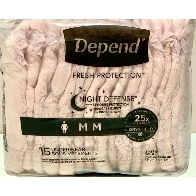 Depend Night Defense Fresh Protection Night Defense Underwear ...