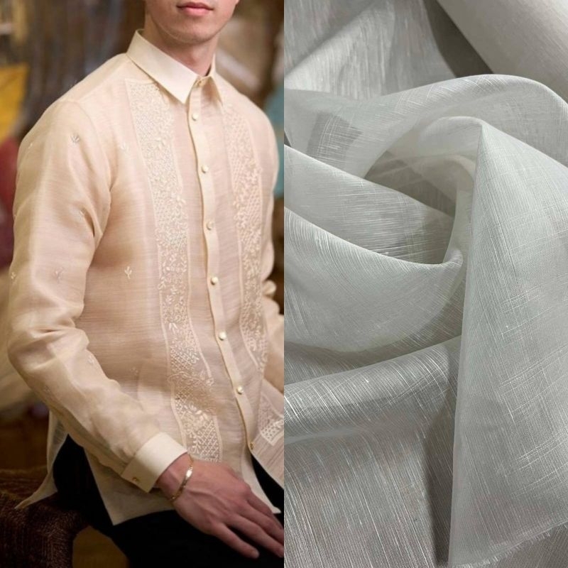 Piña Silk Fabric for Barong 36"(Per Yard) | Shopee Singapore
