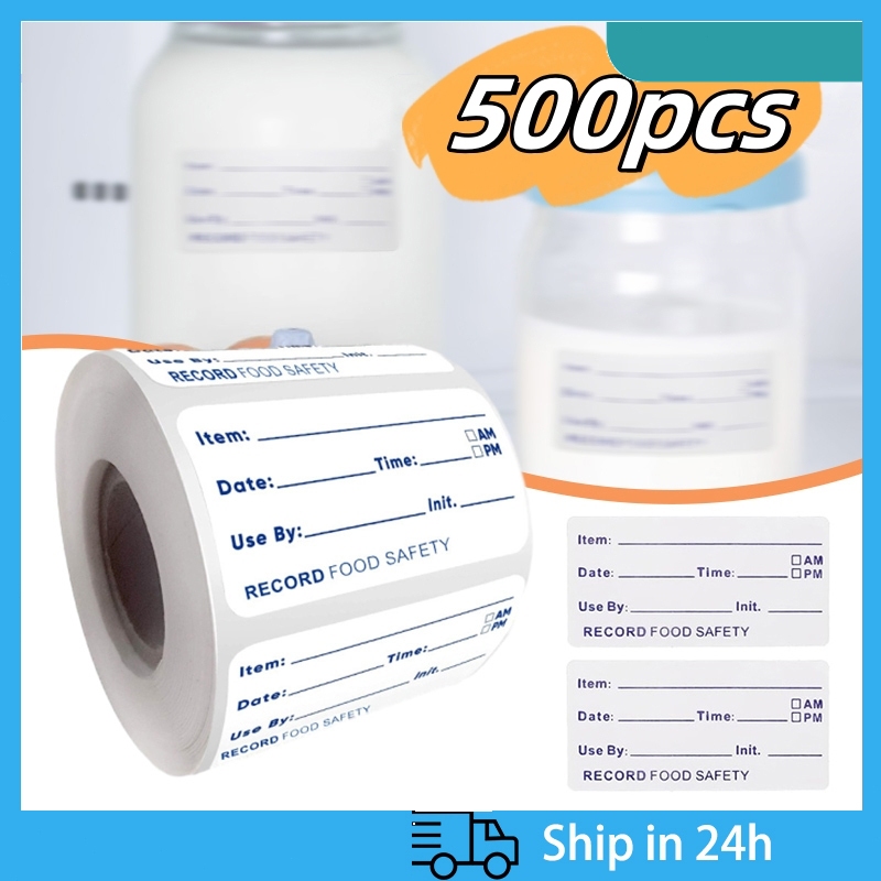 500pcs/roll Food Labels for Catering Food Date Storage Labels Food ...