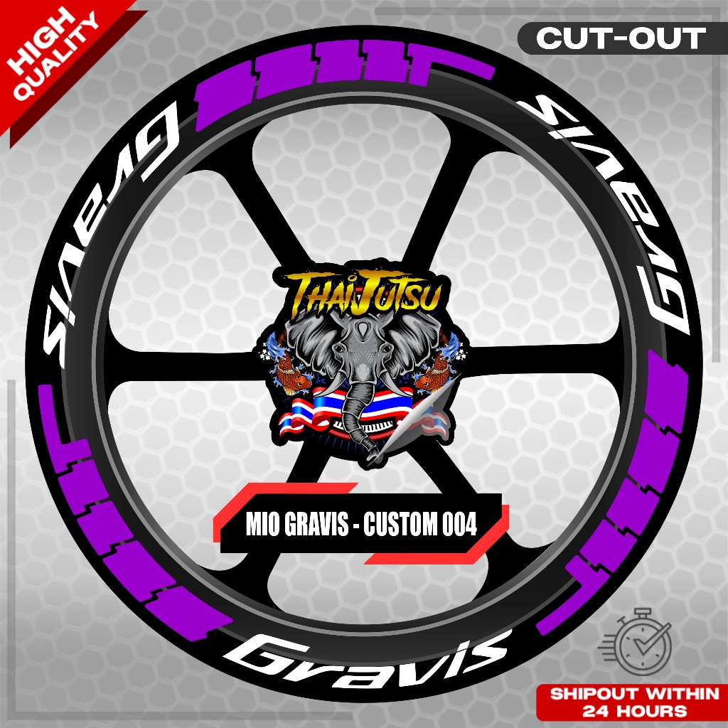 MIO GRAVIS MAG STICKER SET ( 2 MAGS ) - CUSTOM 004 | VINYL WATERPROOF ...