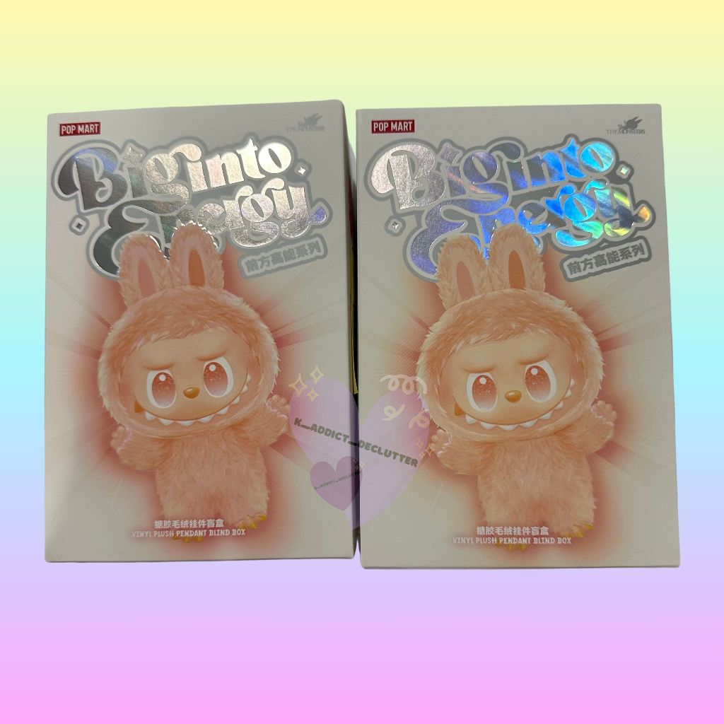 LABUBU BIG INTO ENERGY Vinyl Plush Pendant (Happiness, Serenity) LABUBU ...