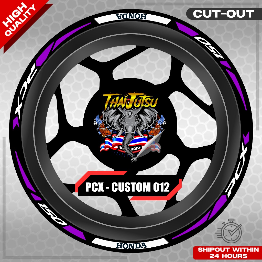 PCX 150 MAG STICKER SET ( 2 MAGS ) - CUSTOM 012 | VINYL WATERPROOF CUT ...