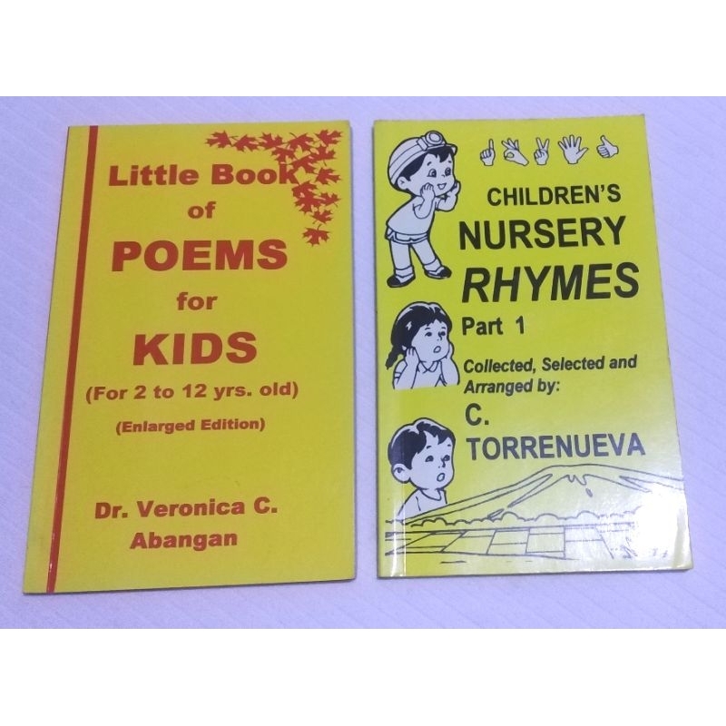Little Book of POEMS for KIDS/Children's NURSERY RHYMES part 1 (set ...