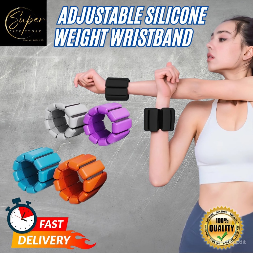Adjustable Silicone Weights for wrist & ankle sports training wristband ...