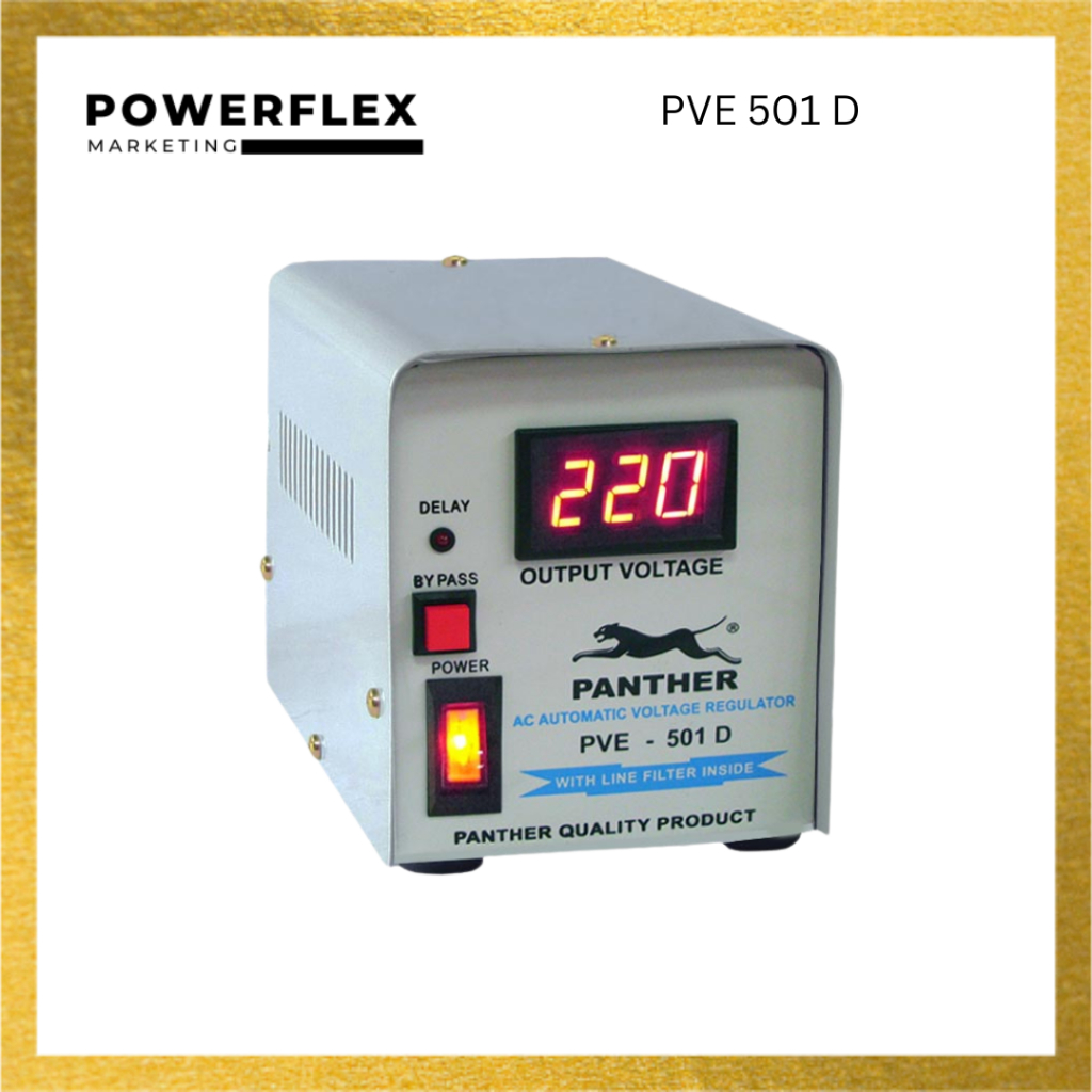 Panther PVE 501 D AVR Relay Type, Output 220V AC with 3-5 minutes Power ...
