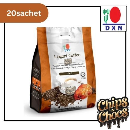 DXN Kopi Lingzhi Coffee 20 sachets Brazilian Coffee beans and Ganoderma ...