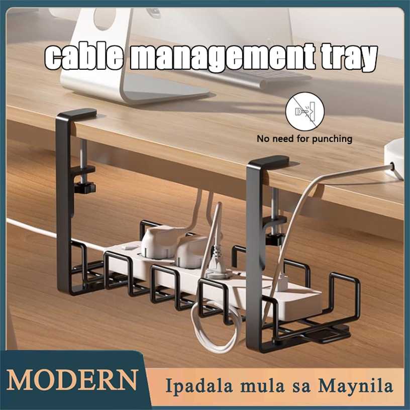 Under Desk Cable Management Wire Winder Organizer Computer Cord Storage ...