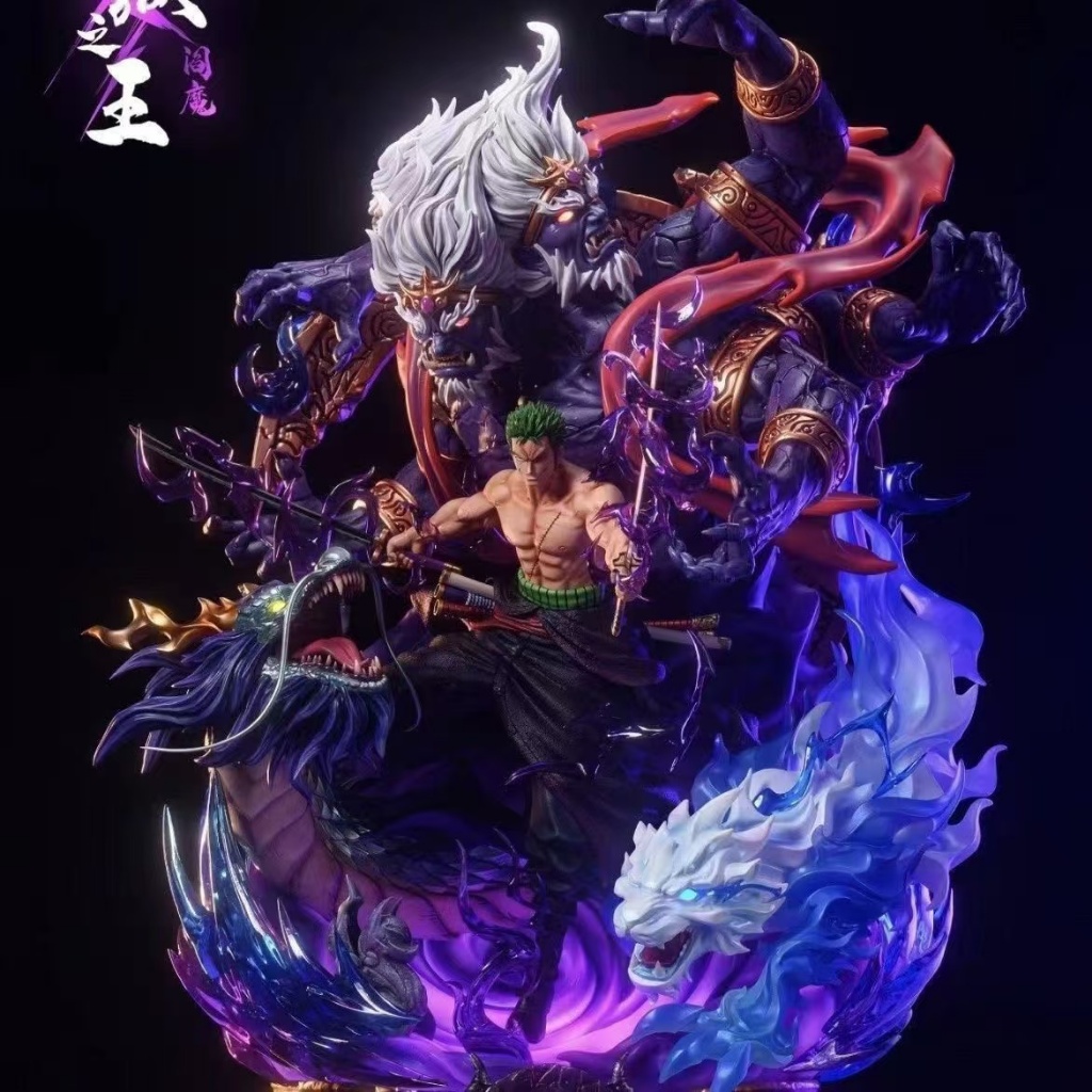 One Piece Action Figure 24CM Anime Roronoa Zoro Enma Wano Asura Zoro ...