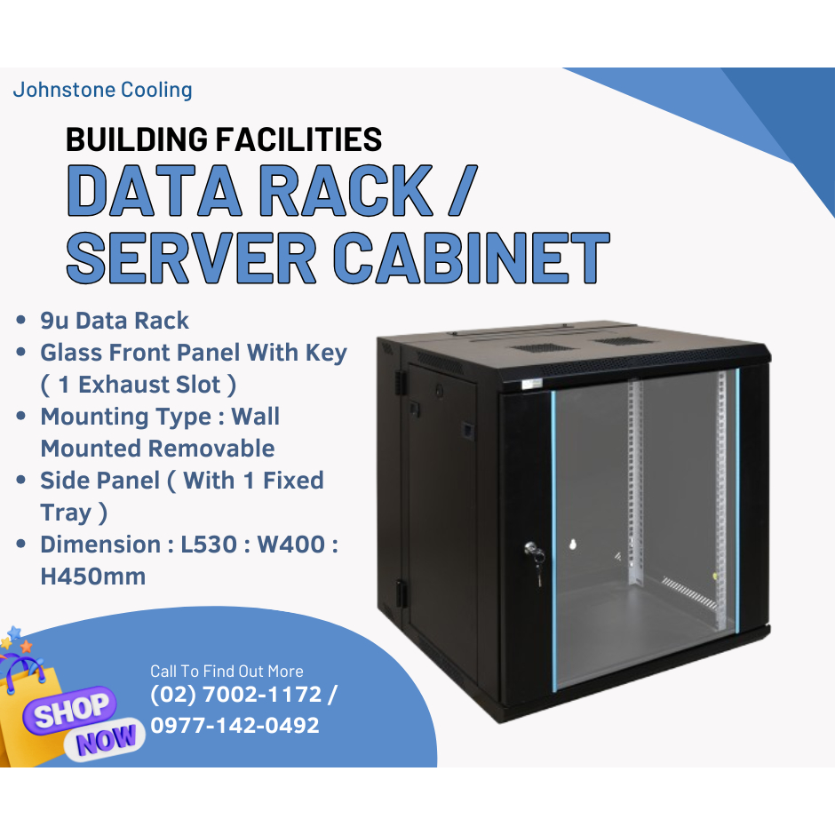 9U Data Rack Server Cabinet Network (Disassembled), Wallmounted Data Cabinet / Server Rack ...