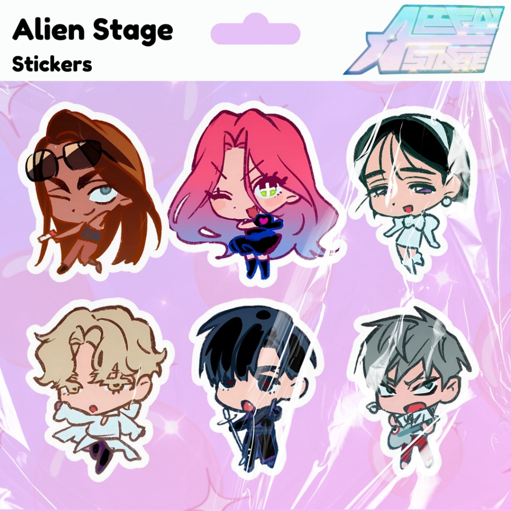 Alien Stage Stickers - Mizi, Sua, Till, Ivan, Hyuna, Luka [waterproof ...