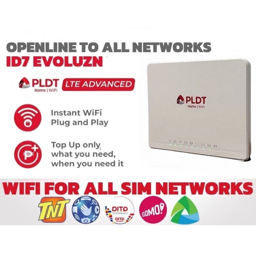 OPENLINE PLDT HOME WIFI LTE-A EVOLUZN FX-ID7 | Shopee Singapore