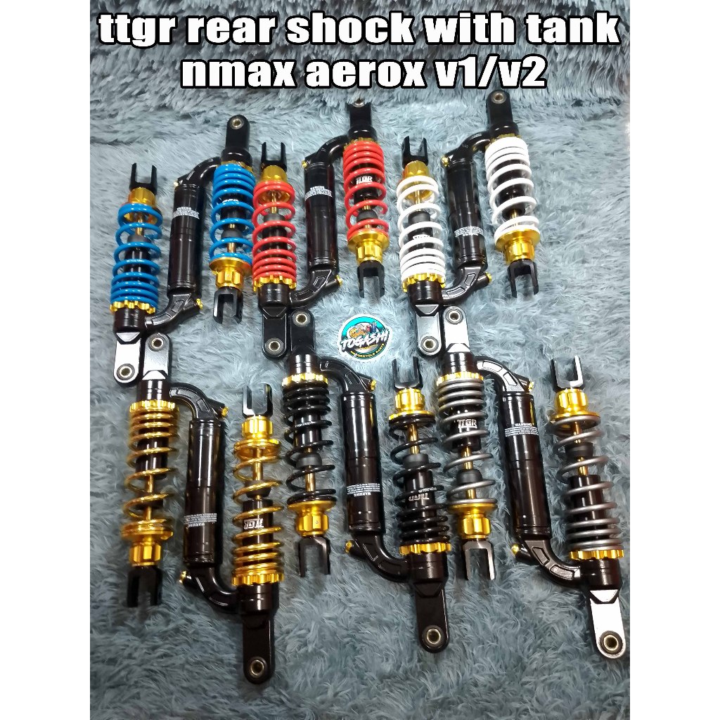 YAMAHA NMAX 155 V1/V2 / AEROX 155 V1/V2 305MM TTGR REAR SHOCK WITH TANK | Shopee Singapore
