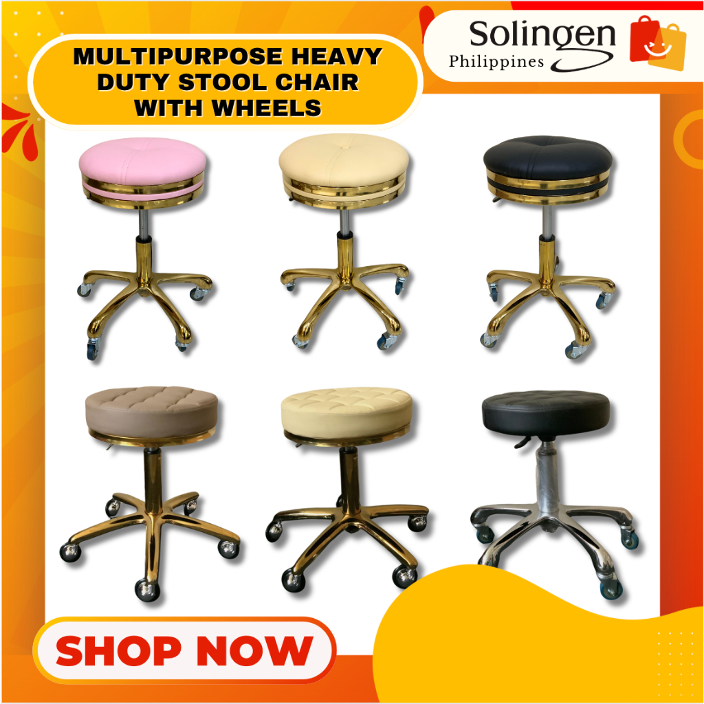 Multipurpose Heavy Duty Stool Chair with Wheels (Clinic Chair, Lab ...