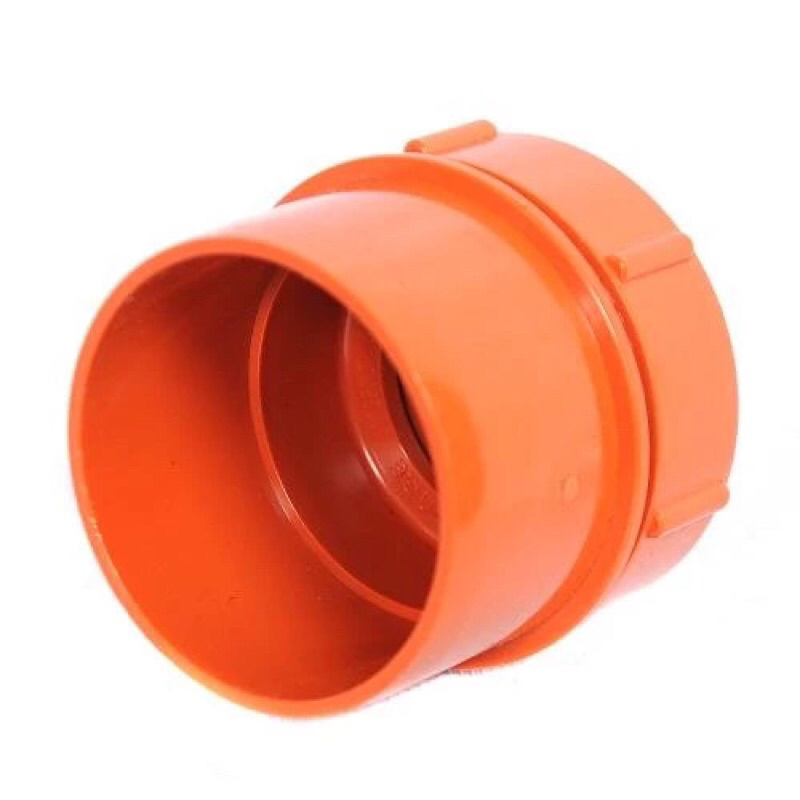 PVC ORANGE Clean Out/Packet Bushing 3 INCH Cap Plug Septic Tank Cover ...