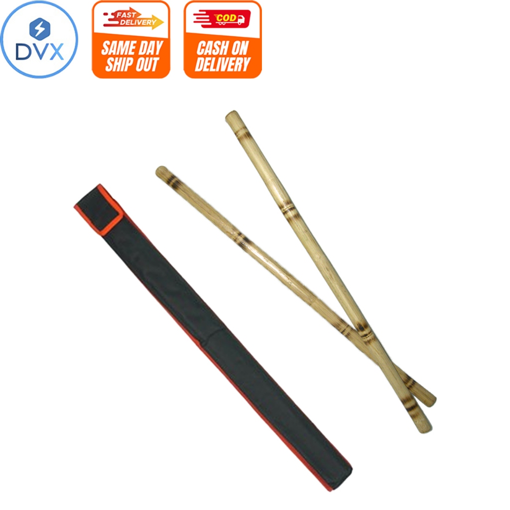 DVX Arnis Set with Bag Case Kali Escrima Rattan Sticks Training Stick ...