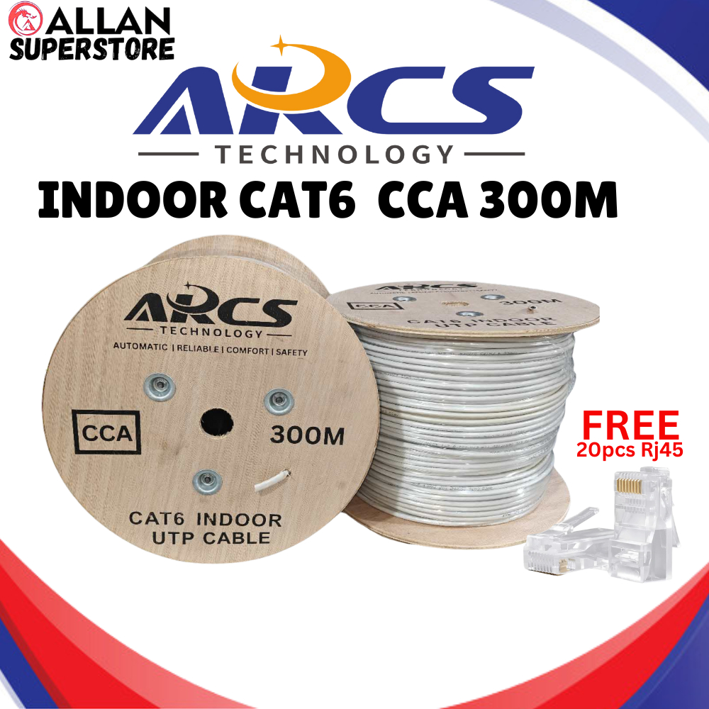 ARCS Technology UTP Cable CAT6 Cable | Grey | Lan Cable | Internet ...
