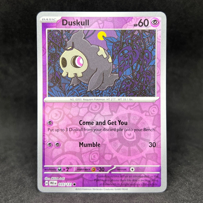 Pokemon TCG Duskull 035/131 2025 Scarlet & Violet Prismatic Evolutions ...