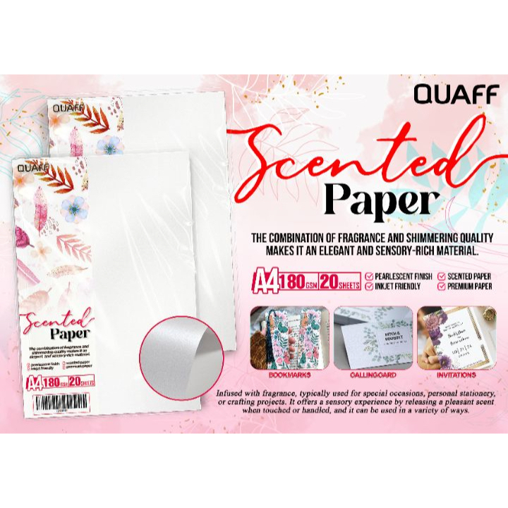 QUAFF Scented Paper A4 180g (20 sheets) | Shopee Singapore
