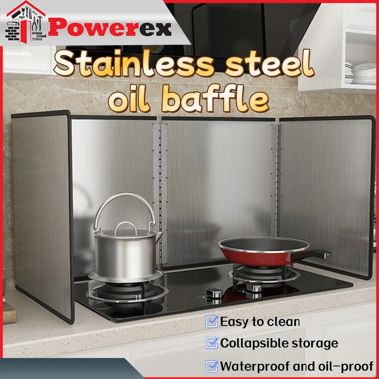 2 FoldOil Baffle Kitchen Gas Stove Cooking Oil Spill Splash Baffle ...