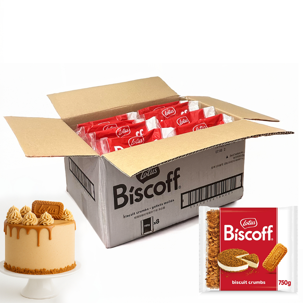 Lotus Biscoff Crumbs 750g x 8 PACKS - Affordable and Perfect for ...