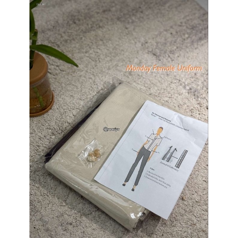 Teacher Uniform New 2025 Uniform ( Tela/ trimming and Bottons Only ...