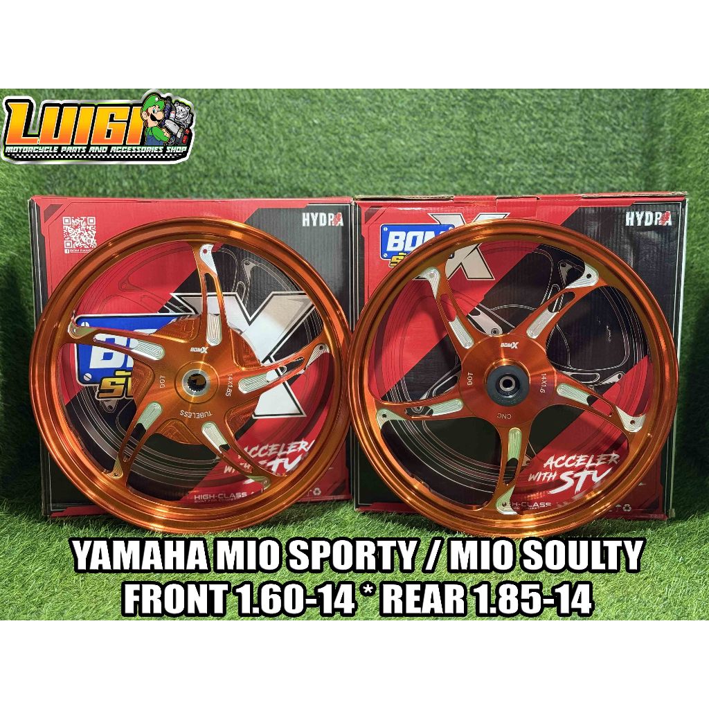 BOM RANGSIT CNC MAGS HYDRA 14s 5 SPOKES YAMAHA MIO I 125 / MIO SOUL I ...