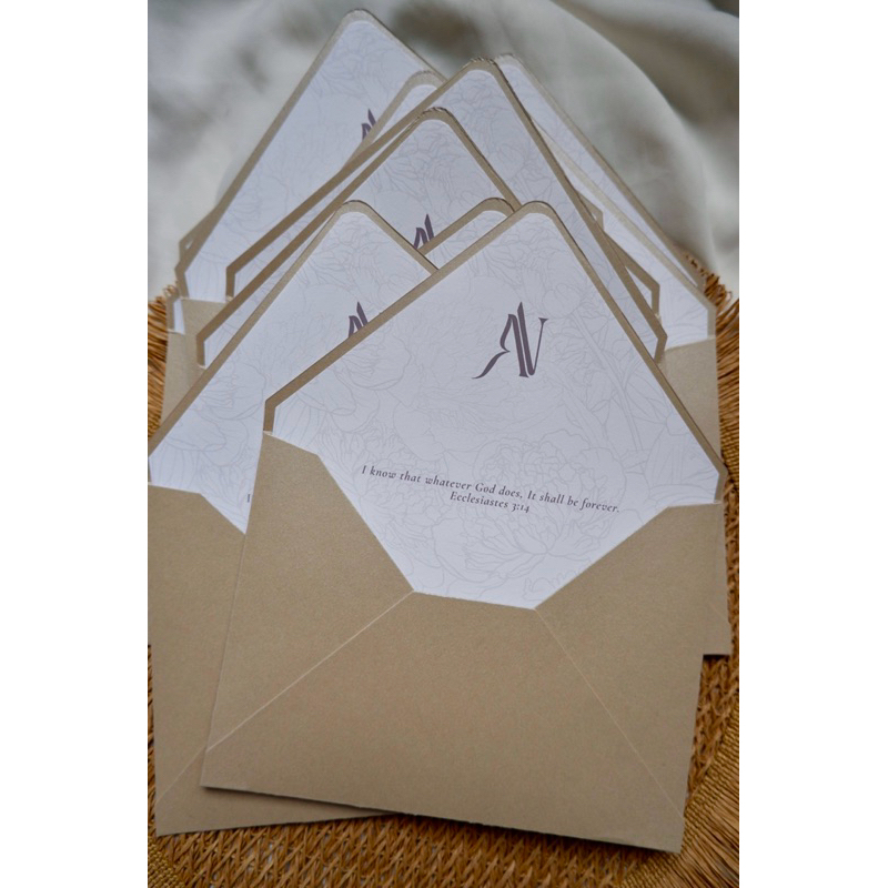 5R Premium Envelope with Liner for Wedding Invitations | Shopee Singapore