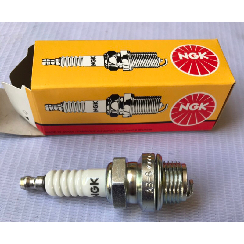 AB-6 NGK SPARK PLUG Oversize Accepted 087295129104 | Shopee Singapore