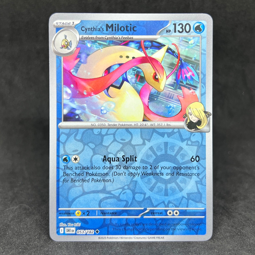 Pokemon TCG Cynthia's Milotic 053/182 2025 Scarlet & Violet Destined ...