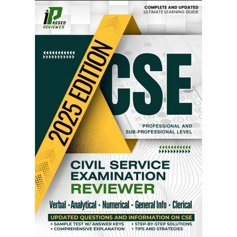 2025 Edition of Civil Service Exam Reviewer Complete Set with FREE ...
