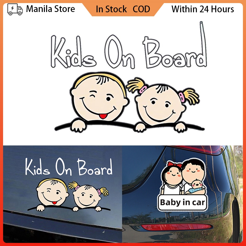Baby On Board Sign Baby In Car Window Warning Sign Vinyl Car Sticker ...