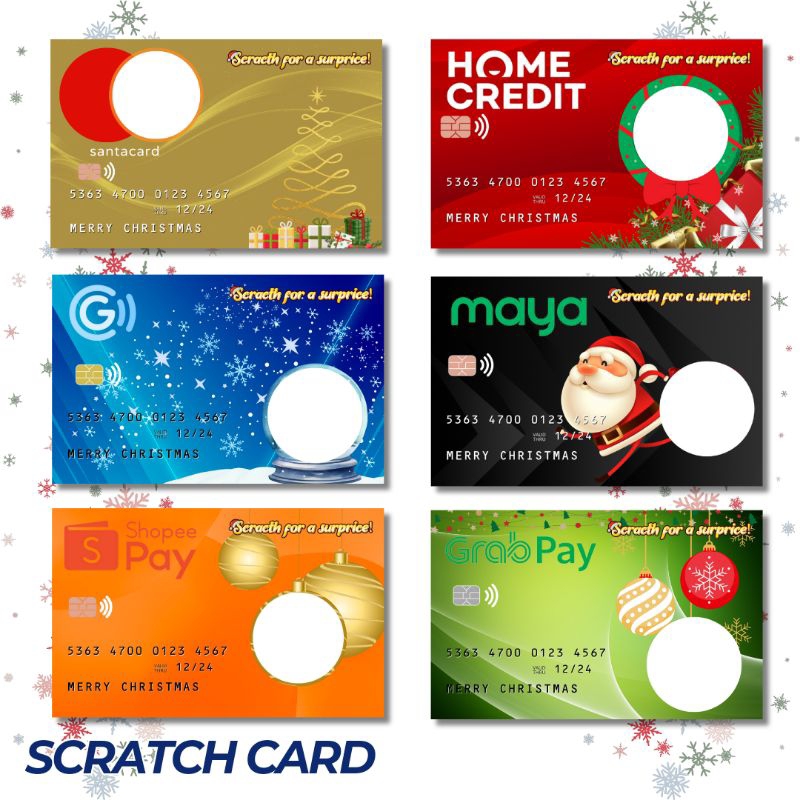 Scratch Card for Christmas (10pcs. per pack) ATM Inspired ...