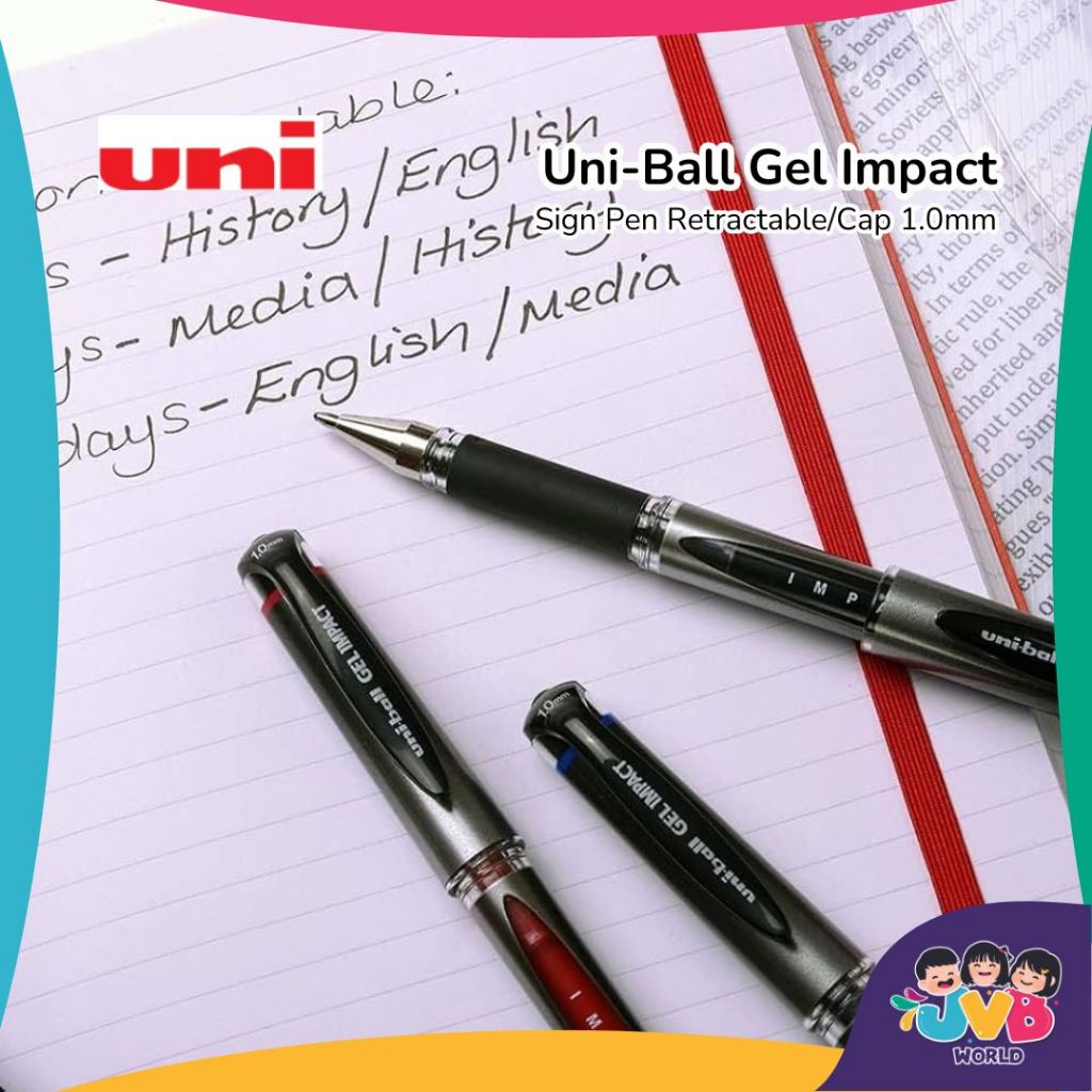 Uni-Ball Uni ball Gel Impact Sign Pen - Retractable (UM-152) or With ...