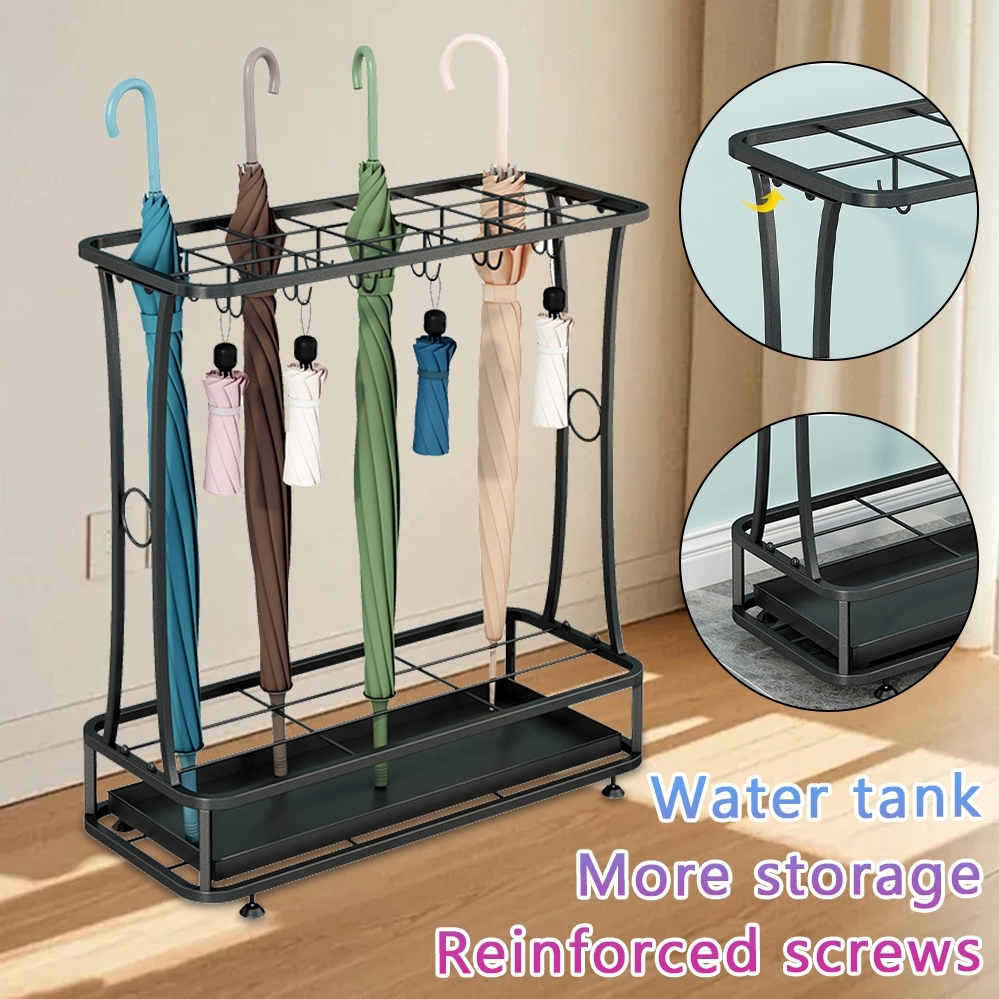Umbrella Rack Floor Stand Storage Home Hotel Lobby Indoor Organizer ...