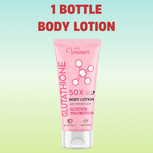Glutathione Body Lotion 50X Tone Up, Whitening Lotion Ultra White SPF ...