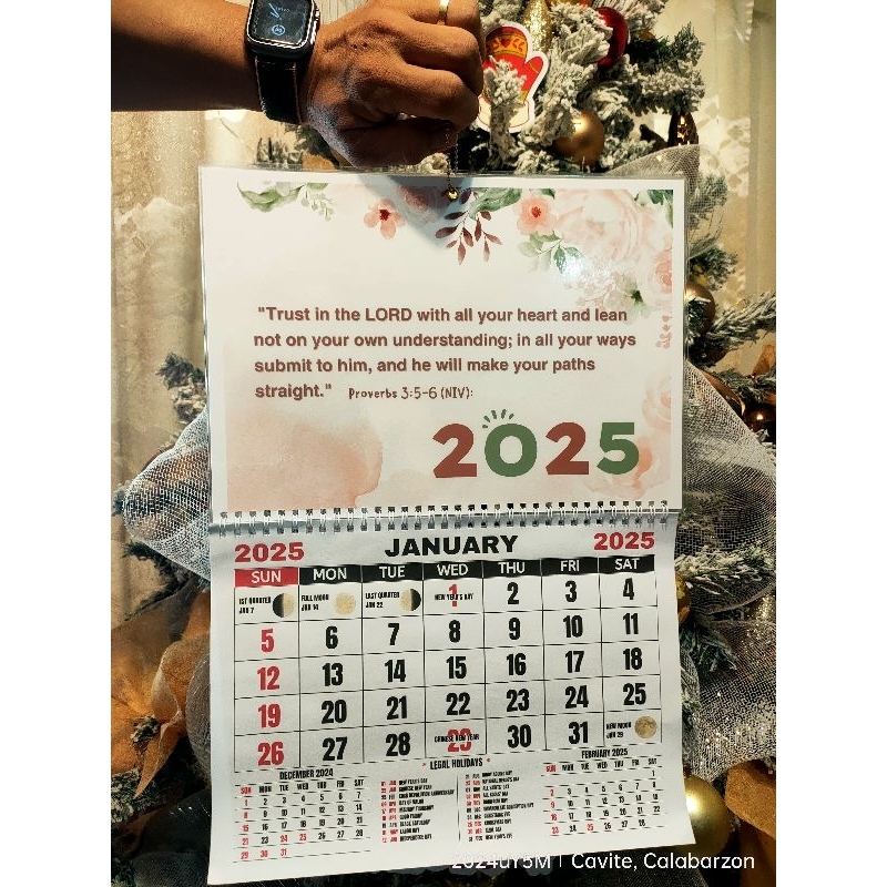 2025 CALENDAR WITH BIBLE VERSES | Shopee Singapore