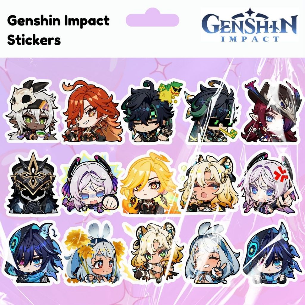 Genshin Impact Emote Stickers - Natlan | Mavuika Kinich Kachina Mualani ...