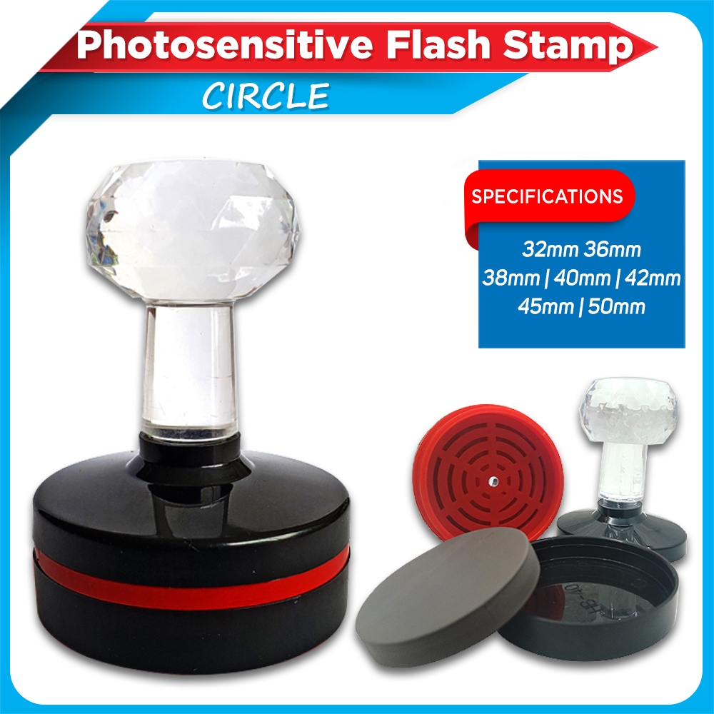 Circle Crystal Rubber Stamp Pad and Case (Consumables Only) | Shopee ...