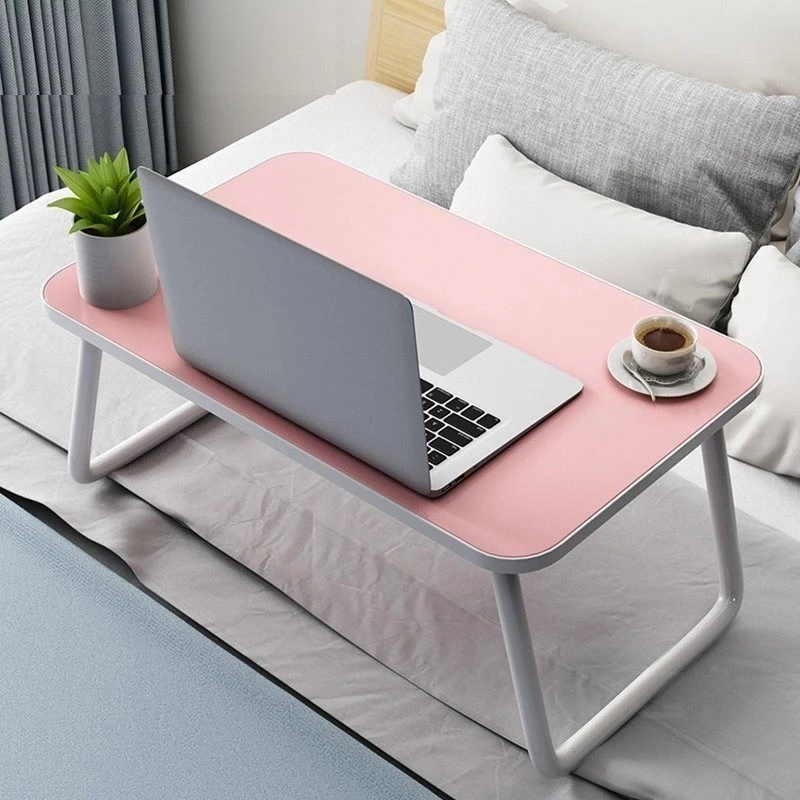 Mini Desk Study Bed Table Foldable Wooden Computer Folding Dining Table ...