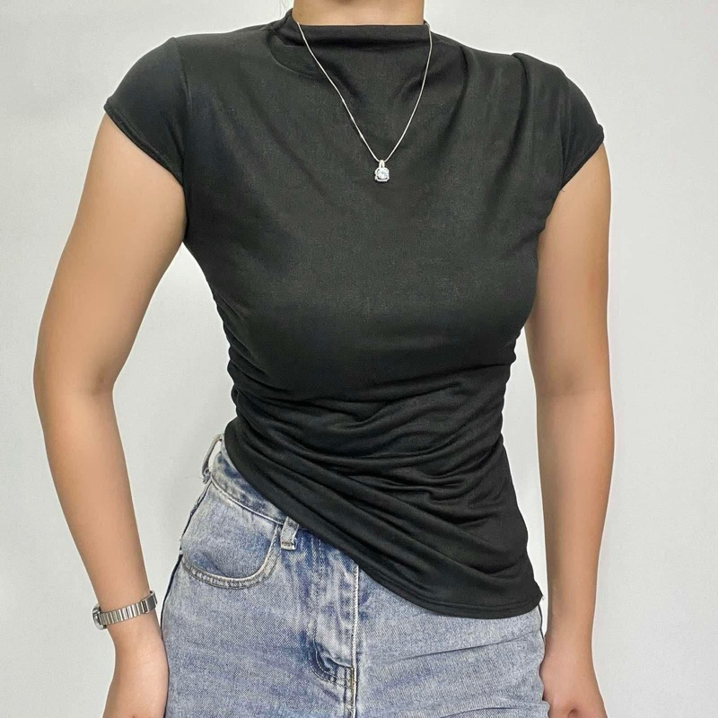 NOVA CLASSY BASIC TOP ( DOUBLE LINING FRONT ) | Shopee Singapore