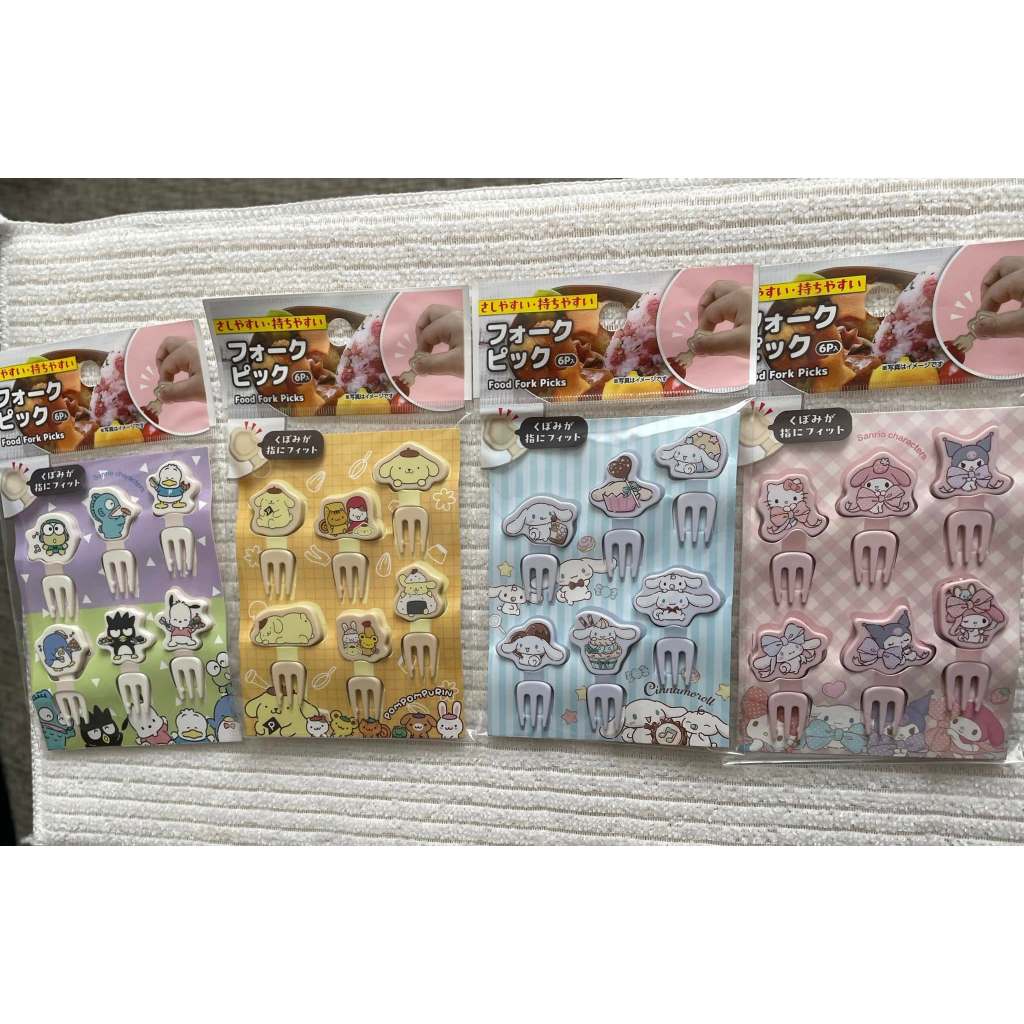 DAISO Bento Food Fork Picks/ SANRIO Characters Limited Edition Collab ...