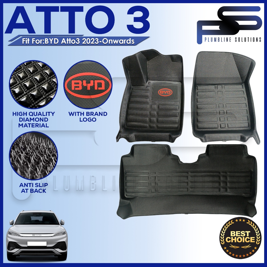 TPE/5D Diamond Deep Dish Mating BYD Sealion 6/BYD Atto 3/BYD Seagull ...