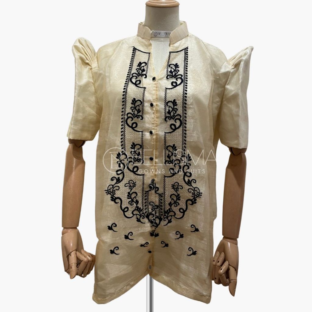 ON Modern Barong Filipiniana Blouses (Random Designs) | Shopee Singapore