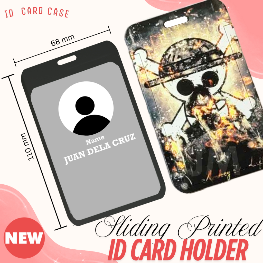 sliding one piece id card case and name tags | Shopee Singapore